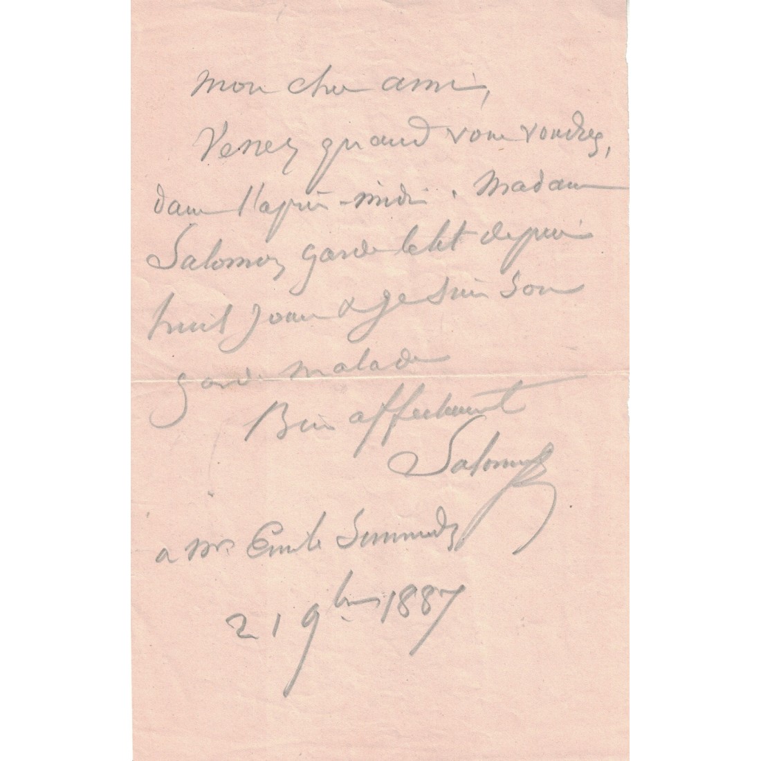 LYSIUS SALOMON Louis Etienne Félicité (1815-1888) - PRESIDENT DE LA ...