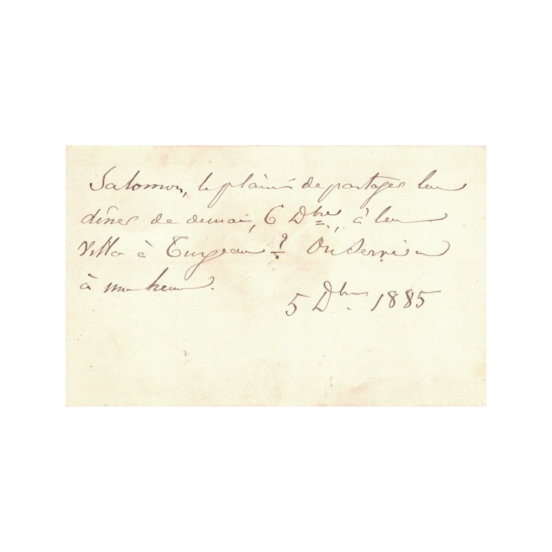 LYSIUS SALOMON Louis Etienne Félicité (1815-1888) - PRESIDENT DE LA ...