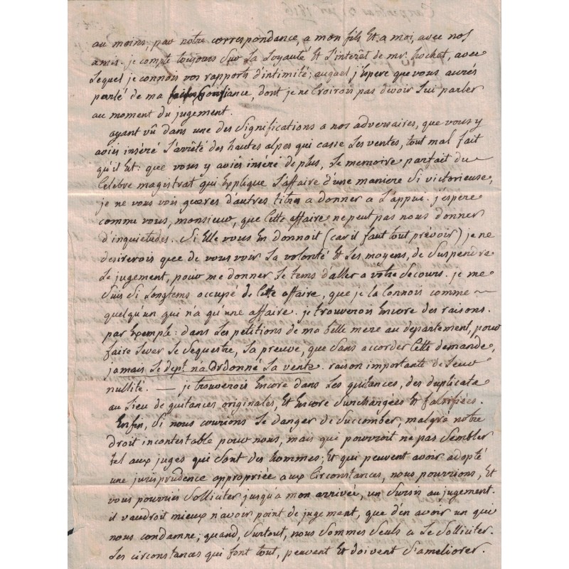 PELLETIER LA GARDE D’ASPREMONT Joseph François Louis Bonaventure de ...
